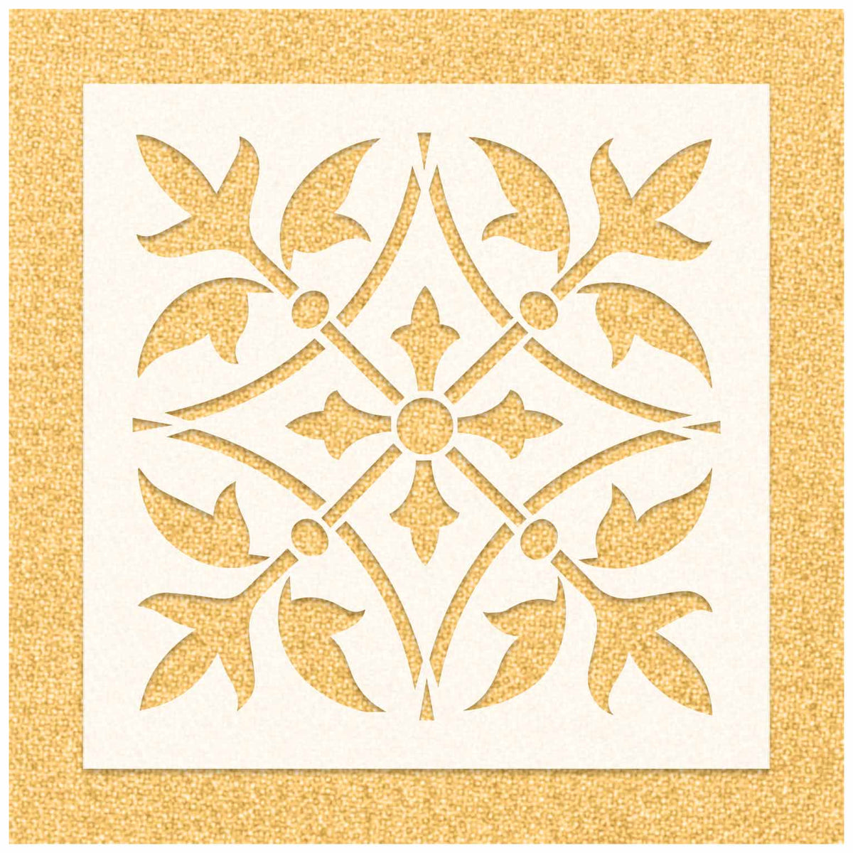 Castle Tile Pattern Stencil for Unique Designs | Stencilmonkey – Stencil Monkey