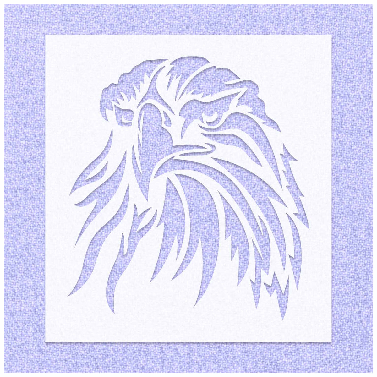 Eagle Face Stencil | Stencilmonkey – Stencil Monkey
