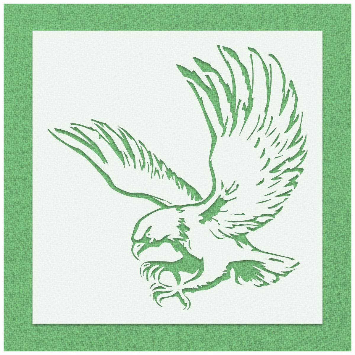 Eagle Hunting Stencil for Wildlife Art | Stencilmonkey – Stencil Monkey