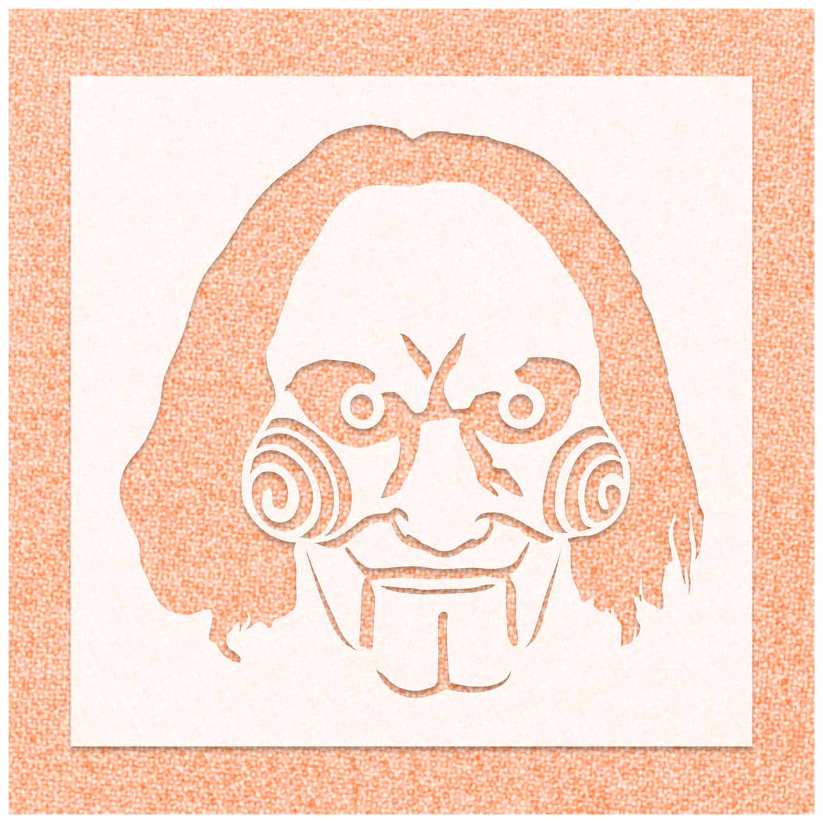 Jigsaw Killer Halloween Stencil | Stencilmonkey – Stencil Monkey