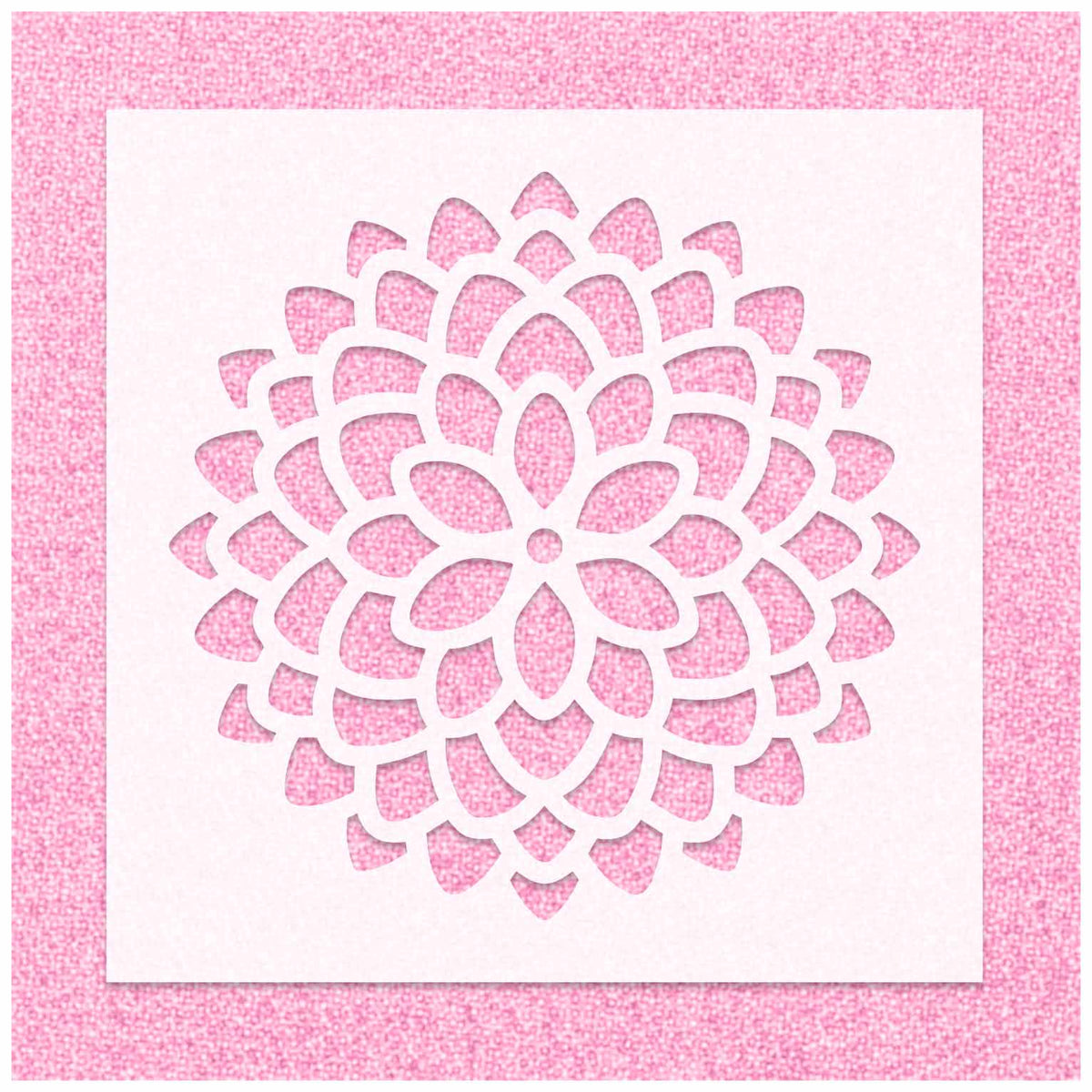 Mum Flower Stencil | Stencilmonkey