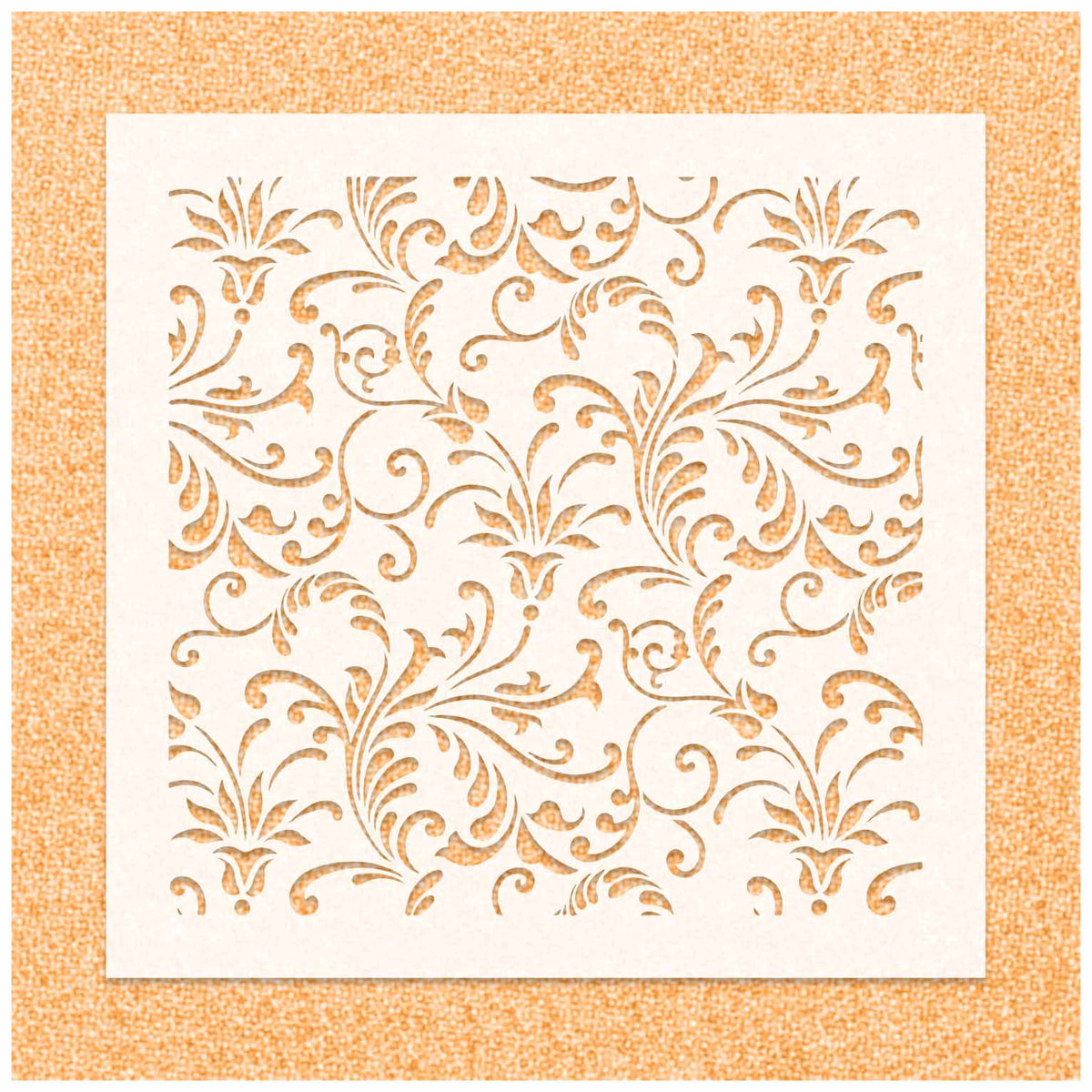 Seamless Floral Pattern Stencil | Stencilmonkey – Stencil Monkey