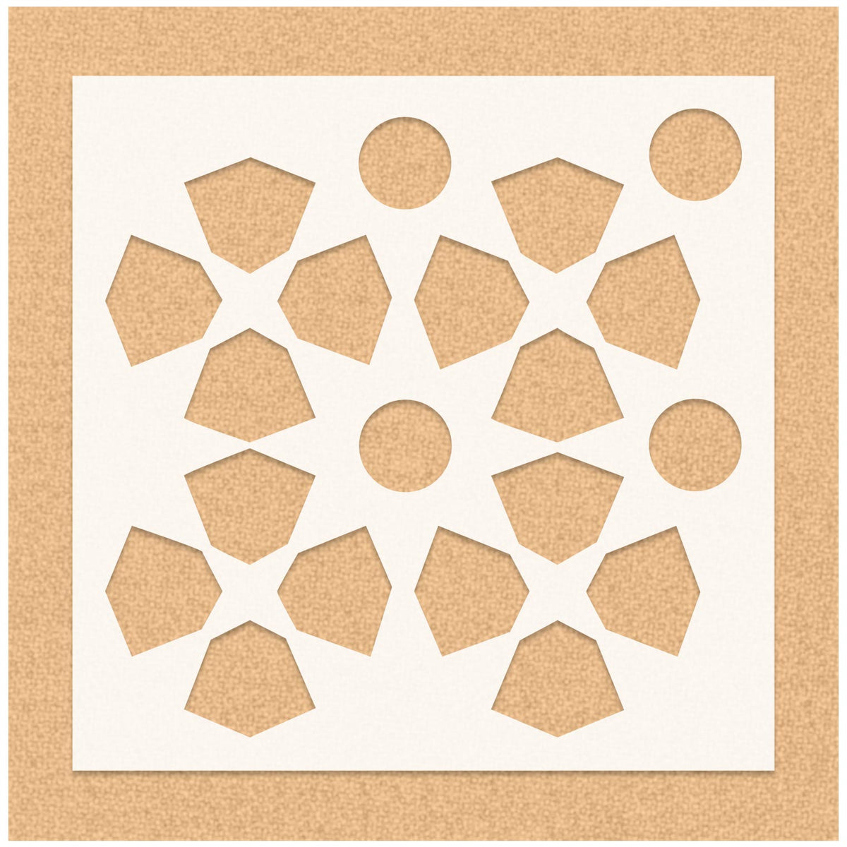Various Shape Tile Pattern Stencil | Stencilmonkey – Stencil Monkey