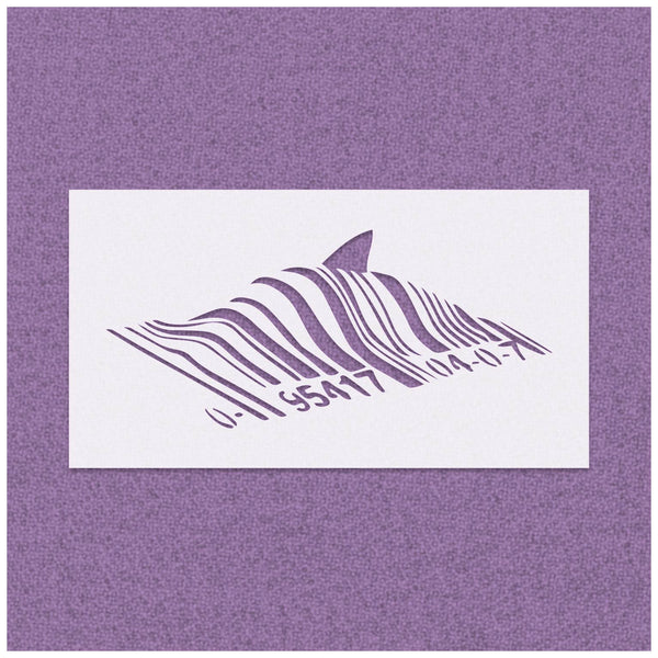 Banksy Code Shark Stencil | Stencilmonkey – Stencil Monkey