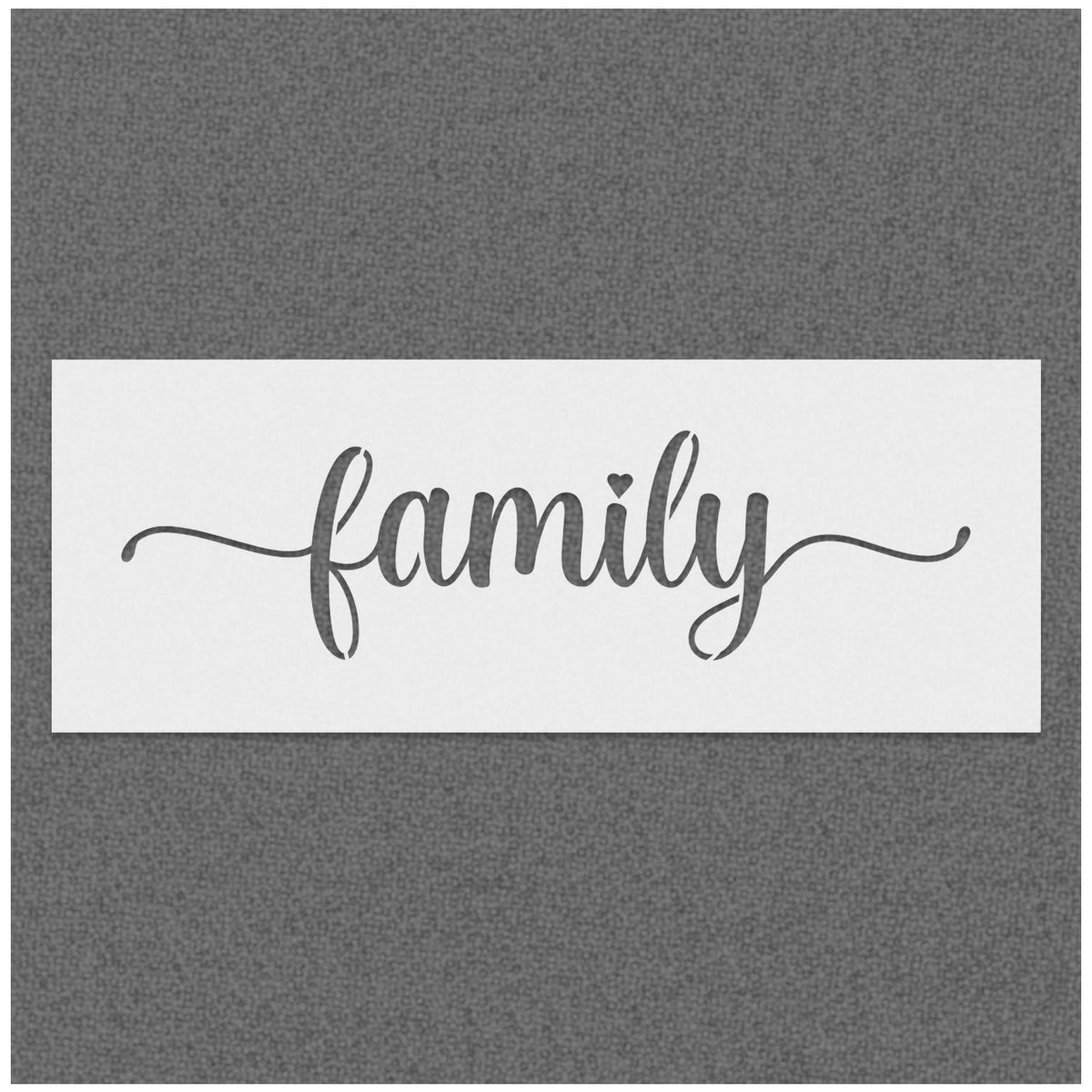 Family Script Stencil for Heartfelt Designs | Stencilmonkey – Stencil ...