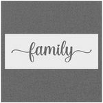 Family Script Stencil for Heartfelt Designs | Stencilmonkey – Stencil ...