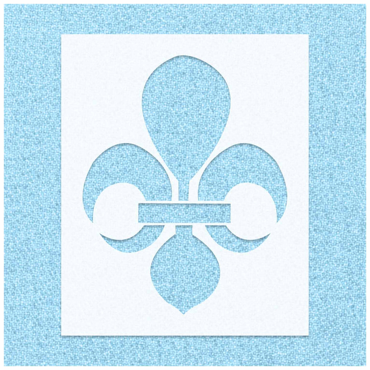 Fleur De Lis Stencil Rounded | Stencilmonkey – Stencil Monkey
