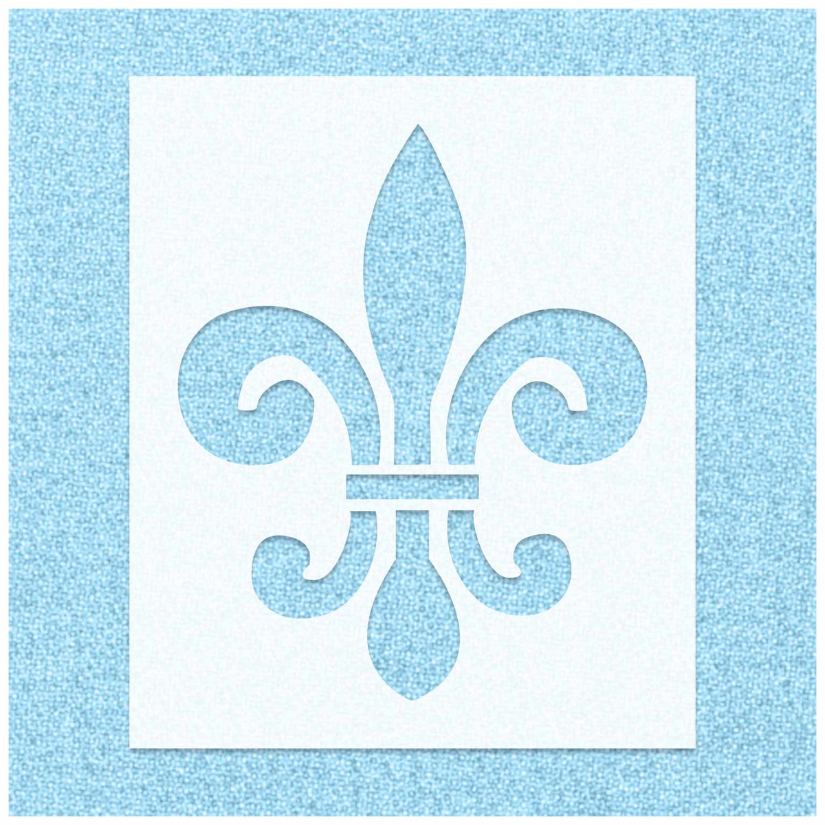 Spiral Fleur De Lis Stencil for Elegant Designs | Stencilmonkey ...