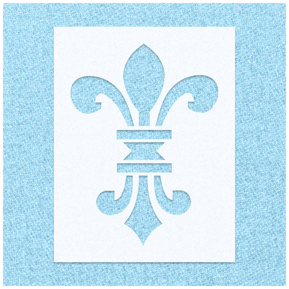 Fleur De Lis Stencil Long | Stencilmonkey – Stencil Monkey