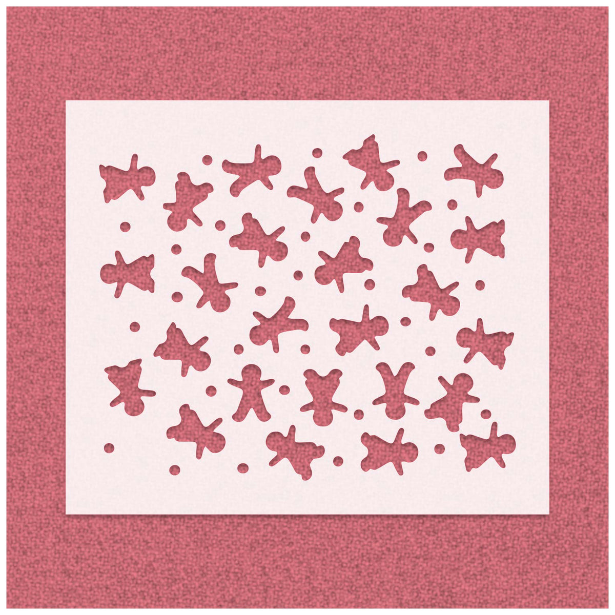 Ginger Bread Pattern Stencil Stencil | Stencilmonkey – Stencil Monkey