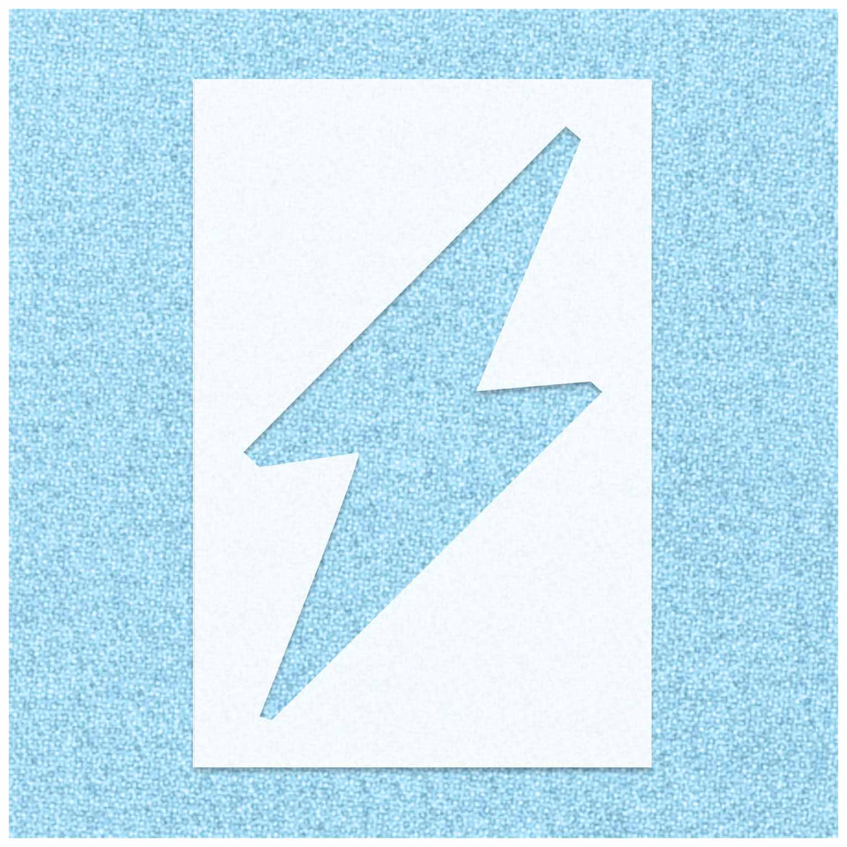 Simple Lightning Bolt Symbol Stencil | Stencilmonkey – Stencil Monkey