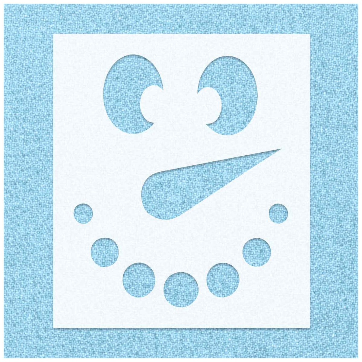 Snowman Smile Stencil | Stencilmonkey – Stencil Monkey