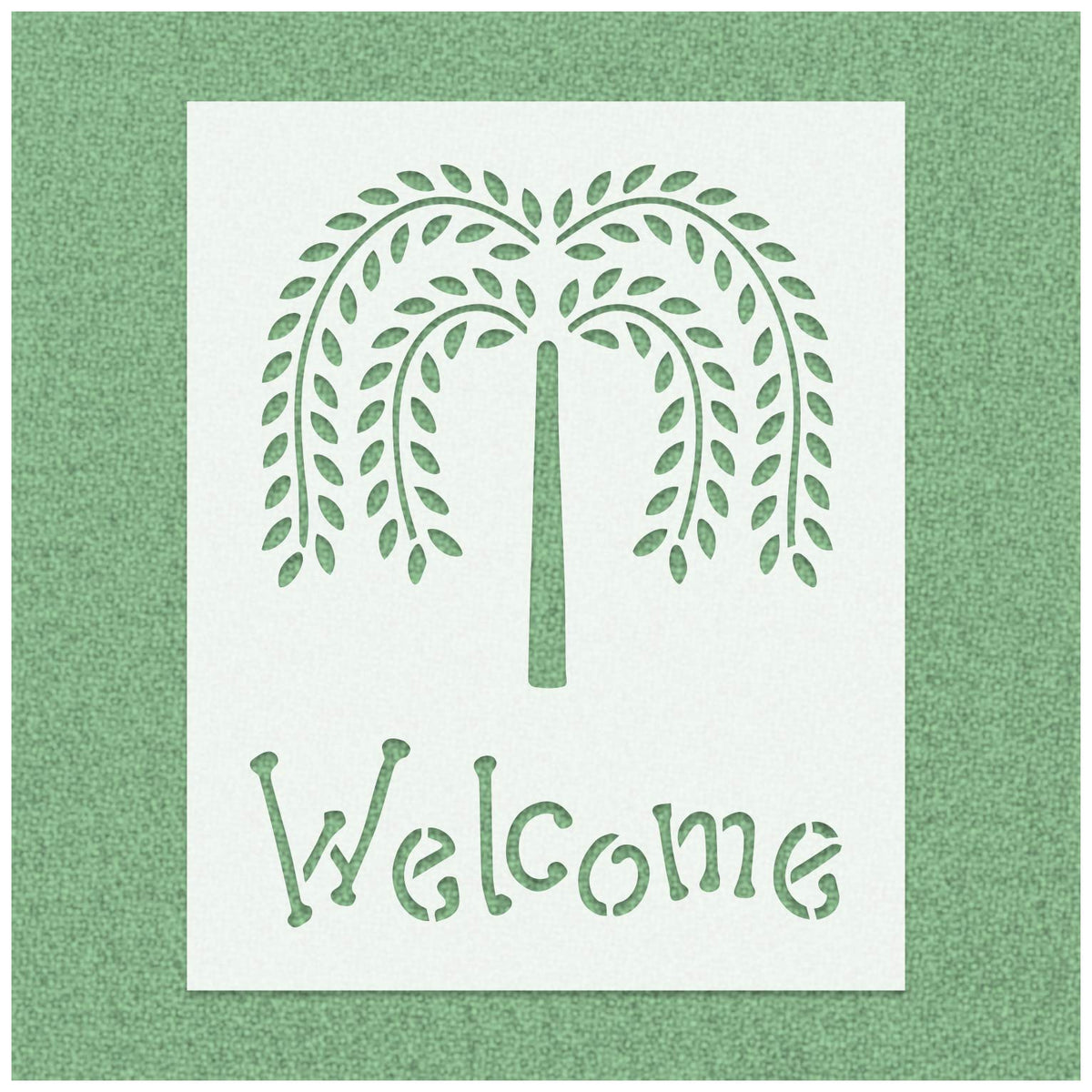 Welcome Tree Stencil | Stencilmonkey – Stencil Monkey